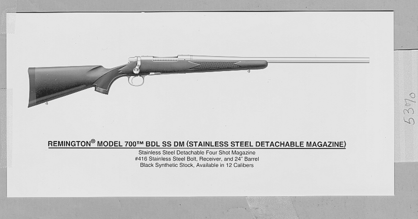 REMINGTON ARMS COMPANY, INC. MODEL 700 SERIES Models :: Gun Values by ...